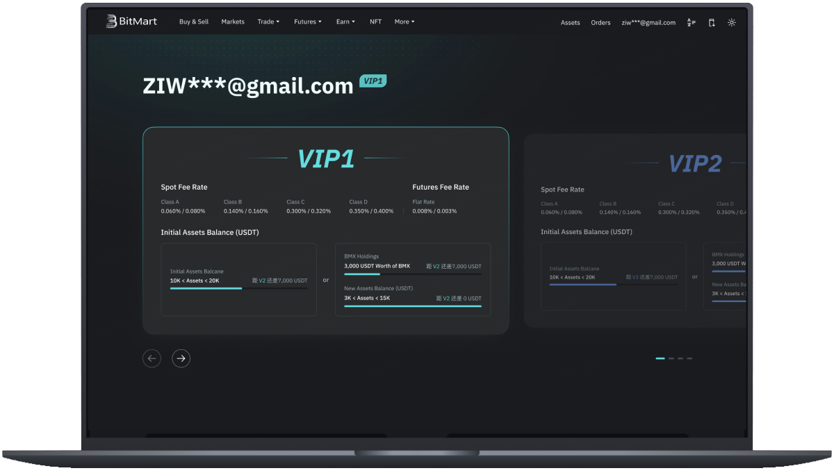 VIP Fee Rates Deposit